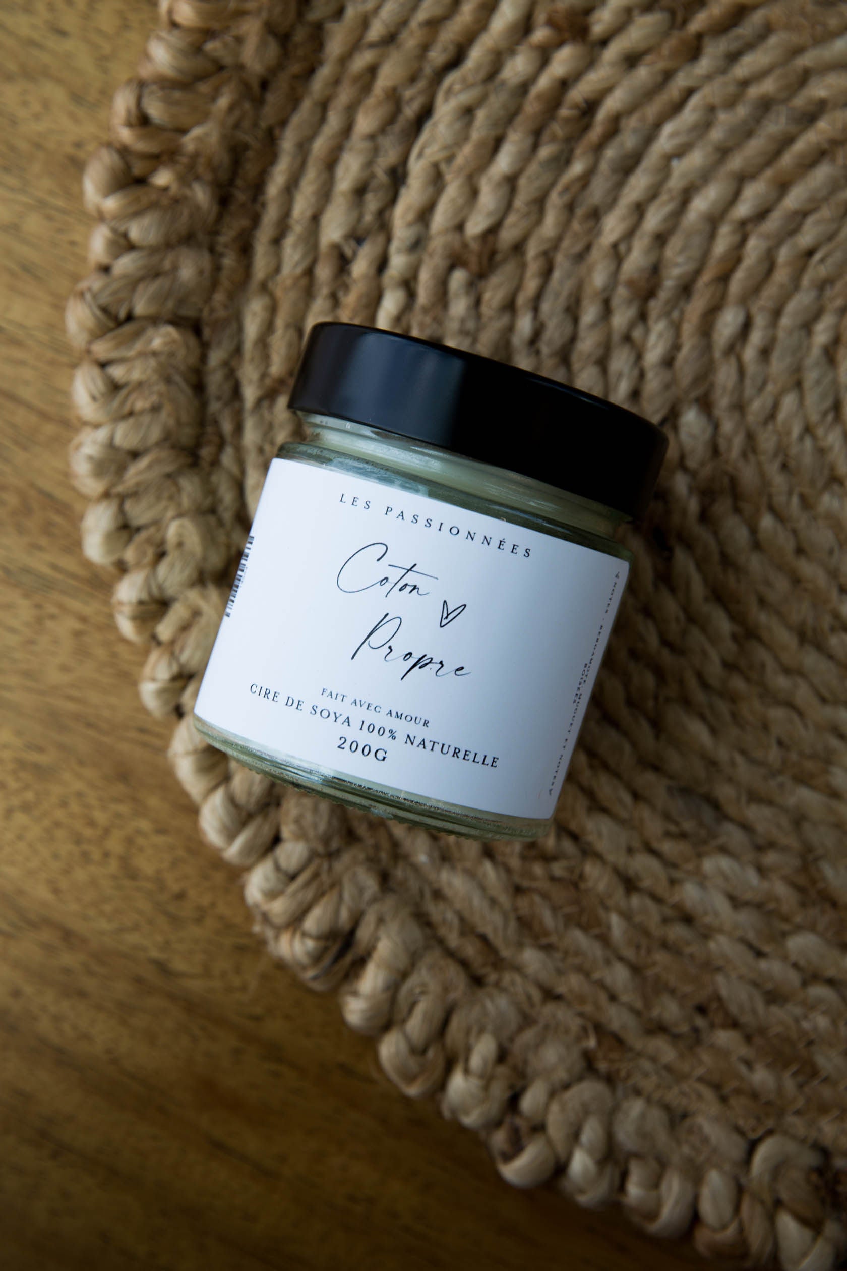 Chandelle parfumée mèche de coton – Coton Propre | Les Passionnées