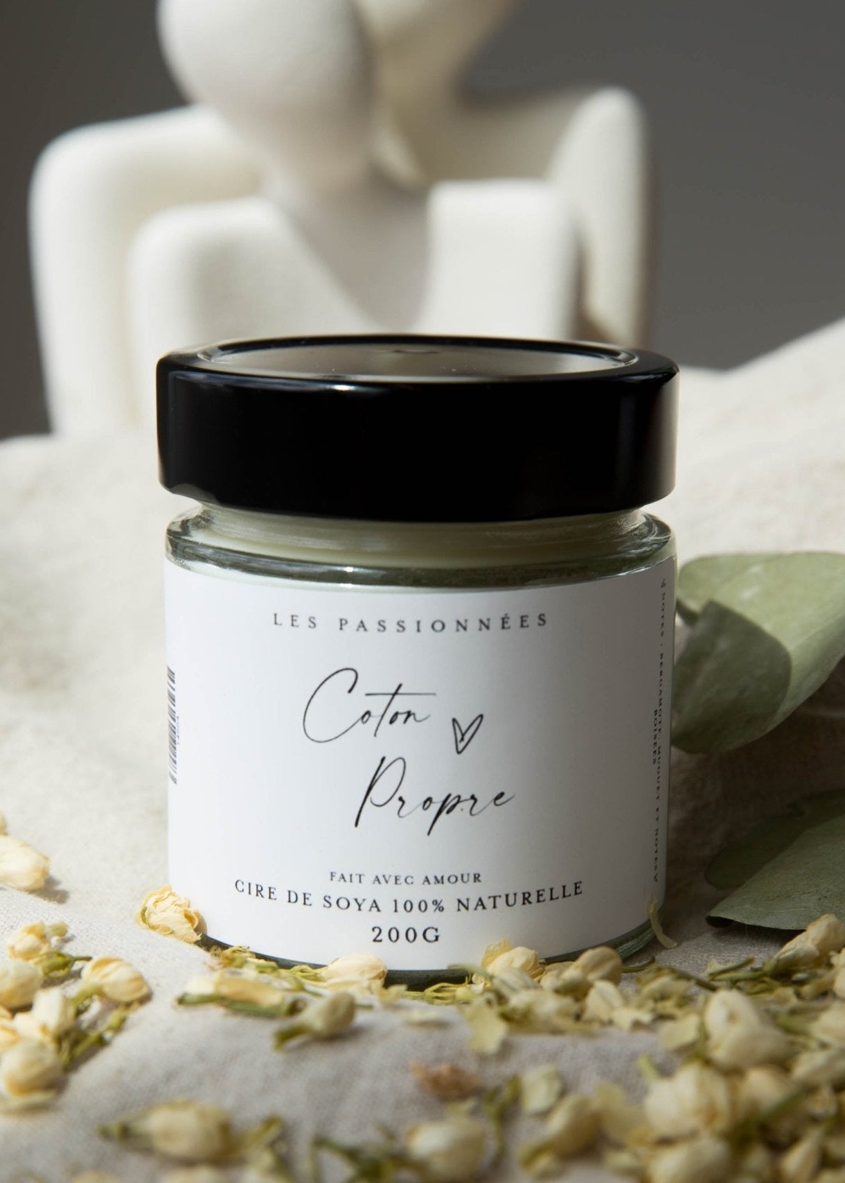 Chandelle parfumée mèche de coton – Coton Propre | Les Passionnées