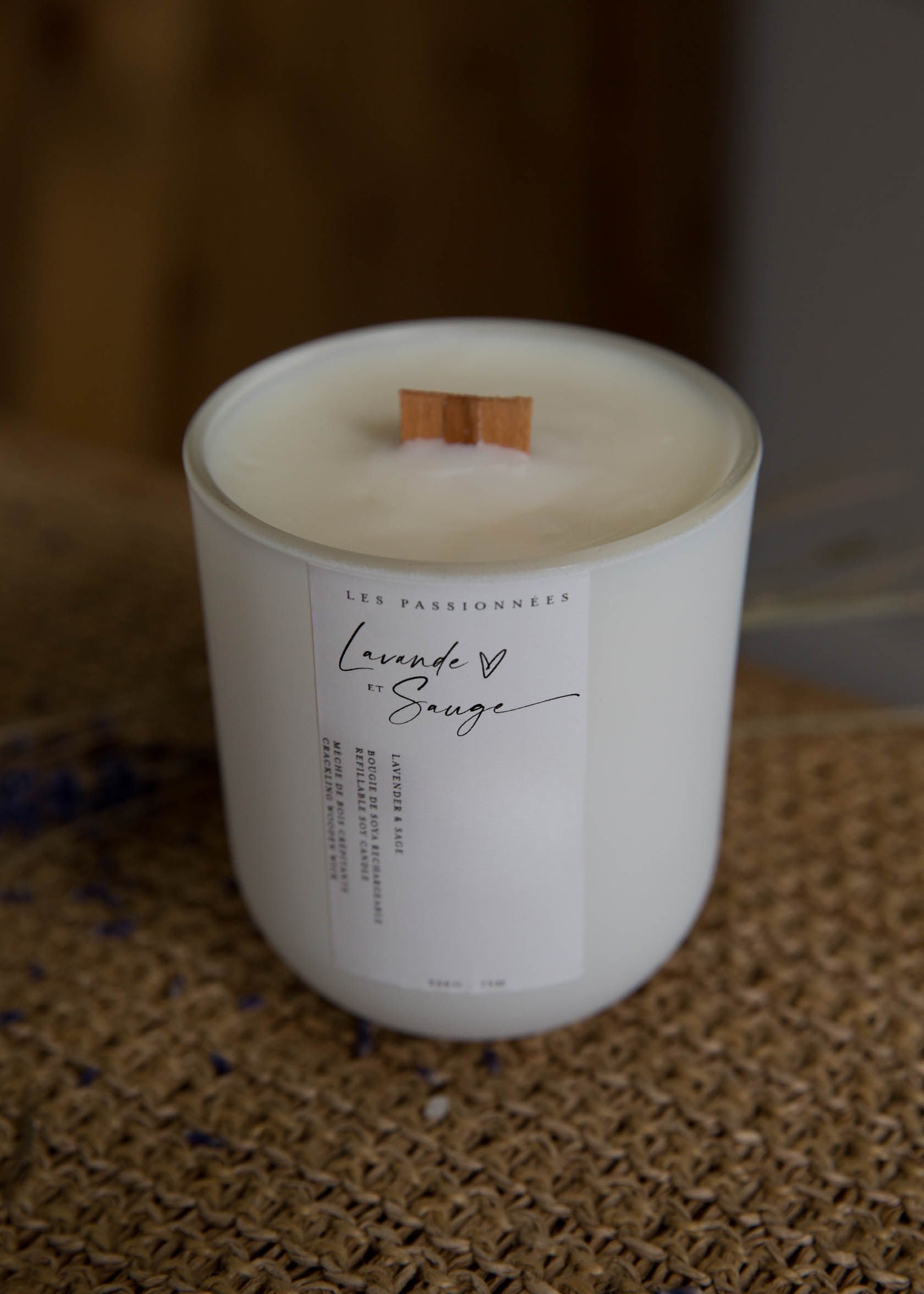 CHANDELLE PARFUMÉE RECHARGEABLE - Lavande & Sauge – Les Passionnées