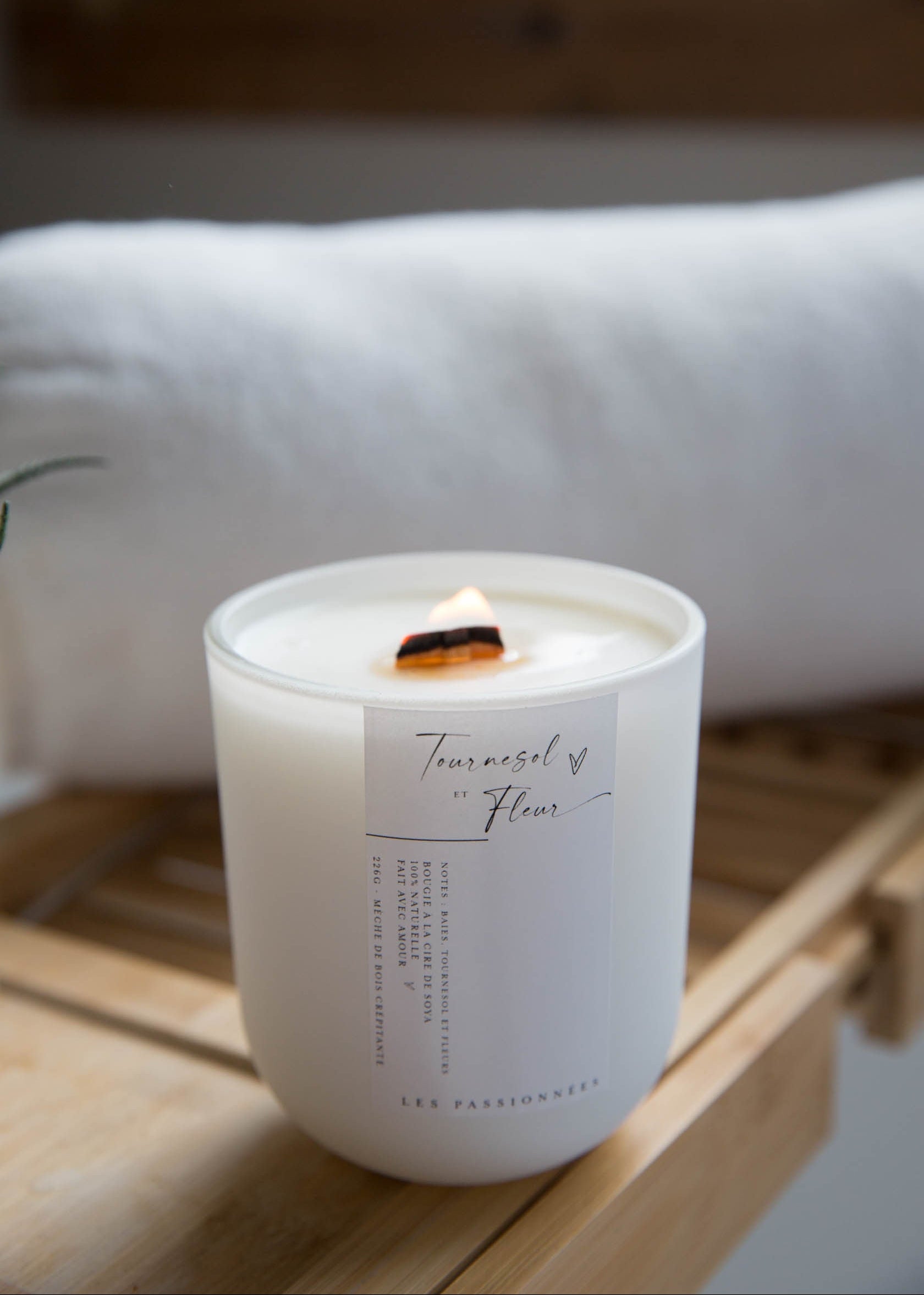 CHANDELLE PARFUMÉE RECHARGEABLE - Tournesol & Fleur – Les Passionnées